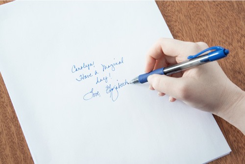 Send a real greeting card with your handwriting via First Class US mail ...