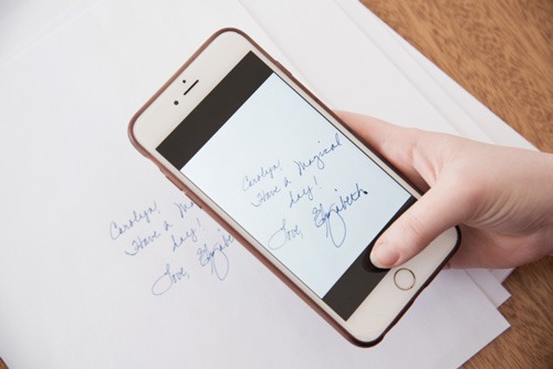 Send a real greeting card with your handwriting via First Class US mail ...